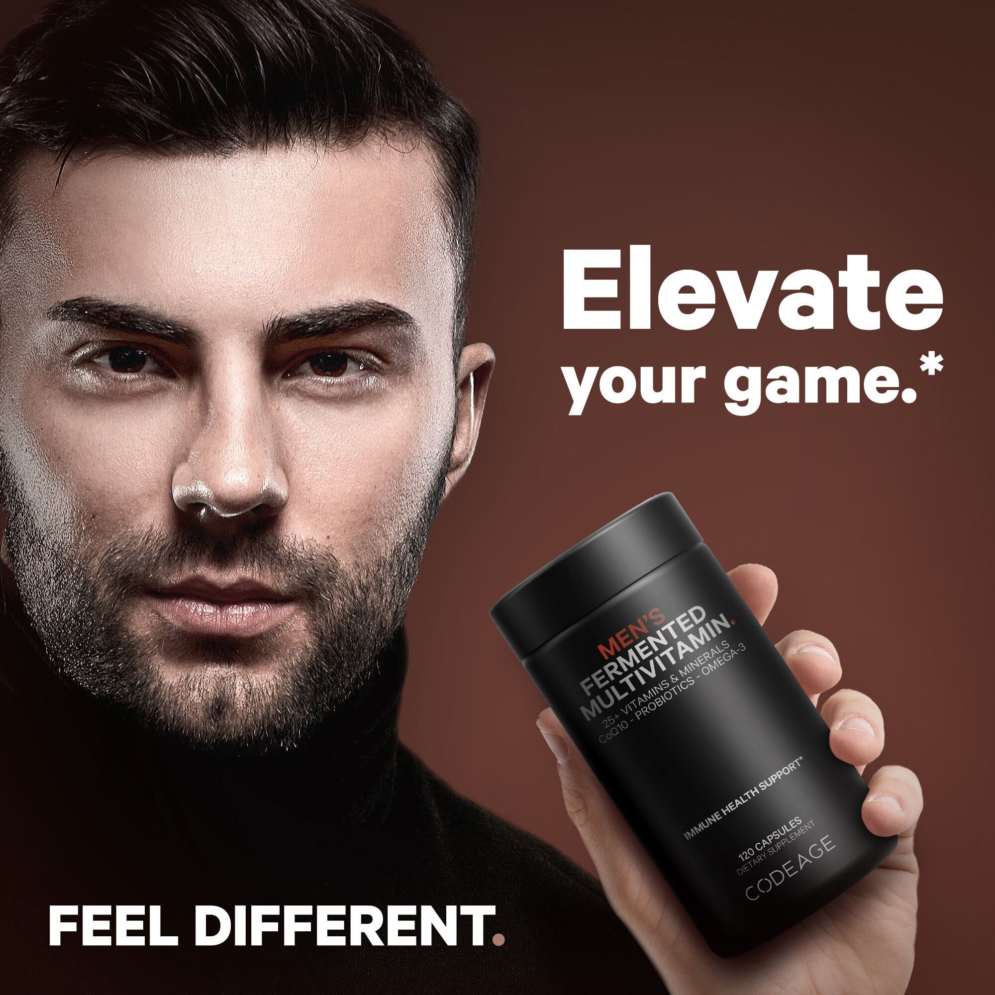 Codeage - Men's Fermented Multivitamin - 120 Capsules (60 Servings) | GNC